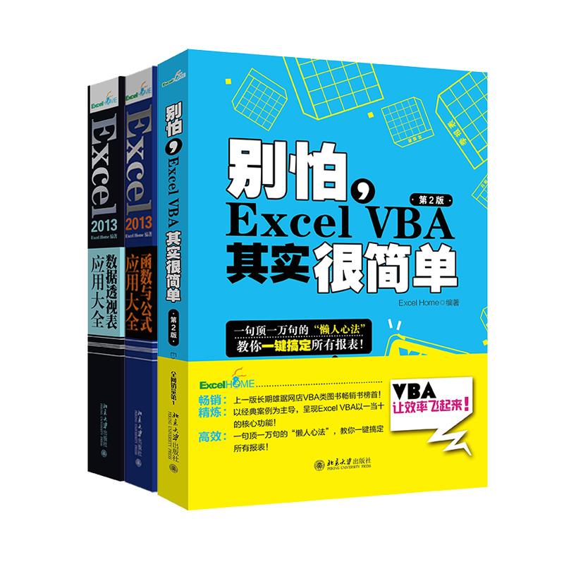 EXCEL三大神器 EXCEL13版函数公式+数据透视表+VBA 办公软件excel教程