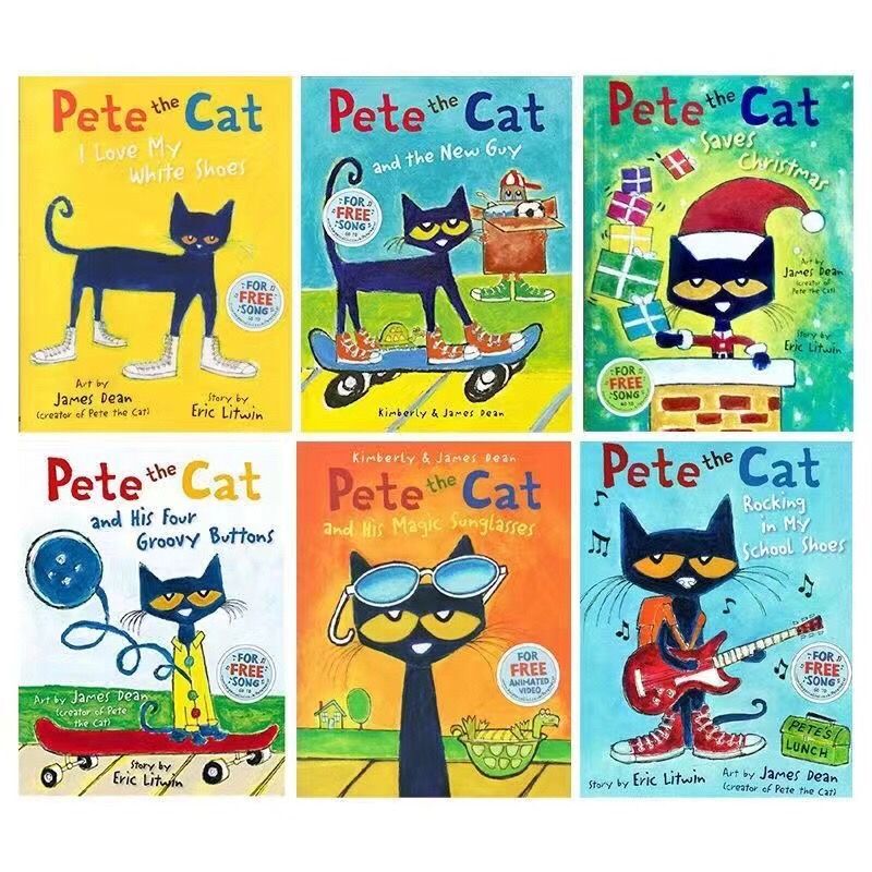 I Can Read英文Pete the Cat 皮特猫6本大开本点读版