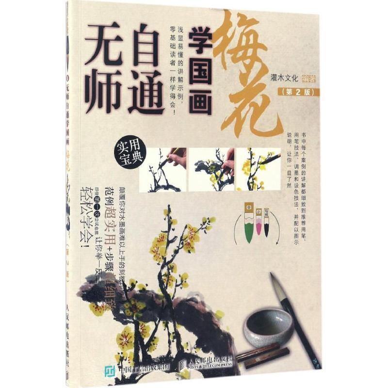 无师自通学国画:梅花