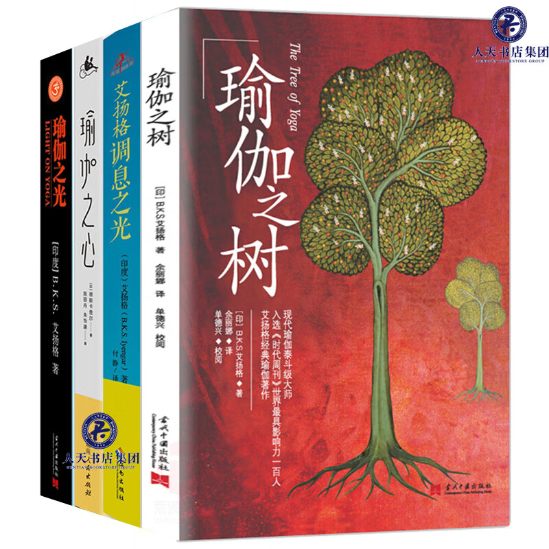 瑜伽之树+瑜伽之光+瑜伽之心+艾扬格调息之光 瑜伽教程初级入门零基础学瑜伽女孩运动减脂气血 动减脂气血