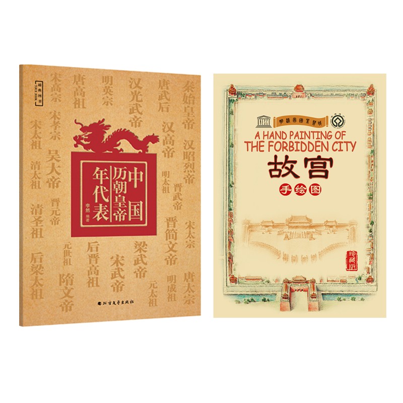 游故宫看皇帝表（套装2册）：故宫手绘图+皇帝年表