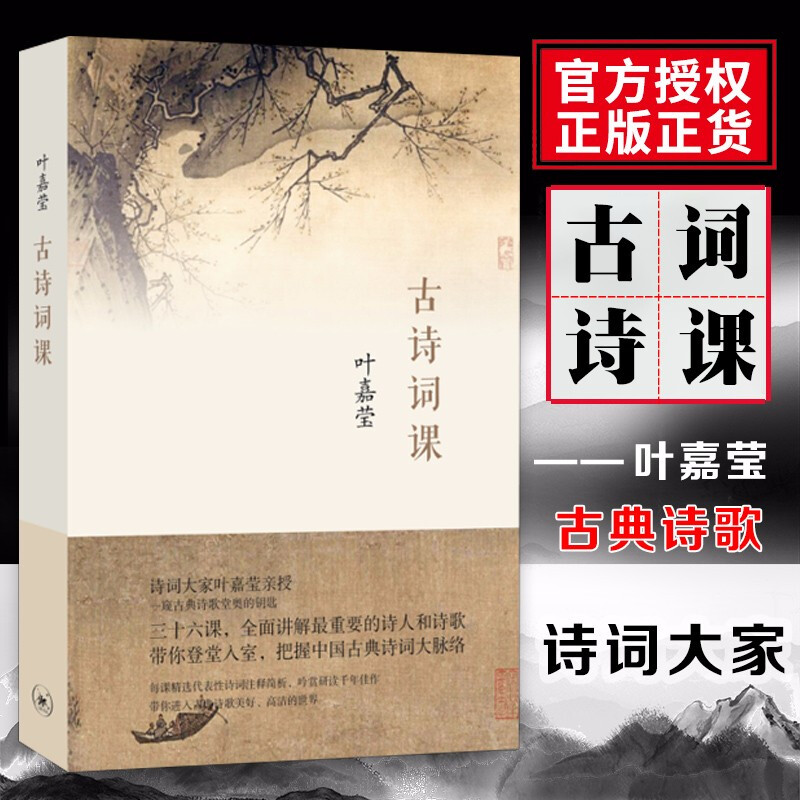 古诗词课 叶嘉莹 迦陵中国古诗词大全集古典文学理论古典诗歌诗词集词典唐诗宋词元曲
