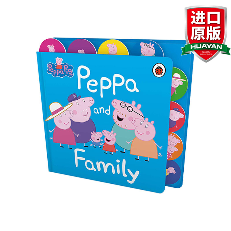 Peppa Pig Peppa and Family 英文原版 小猪佩奇 佩奇和家庭 纸板书 英文版 进口英语原版书籍