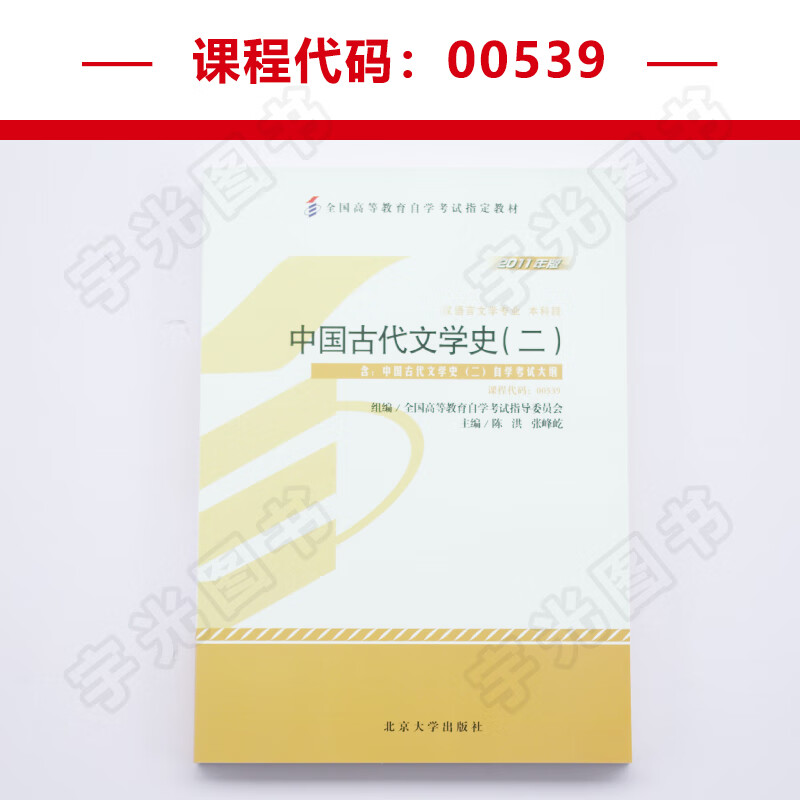 自学考试教材 0539汉语言专升本的书籍 00539中国古代文学史二2陈洪北大版2023年成教成考自考专科套本大专升