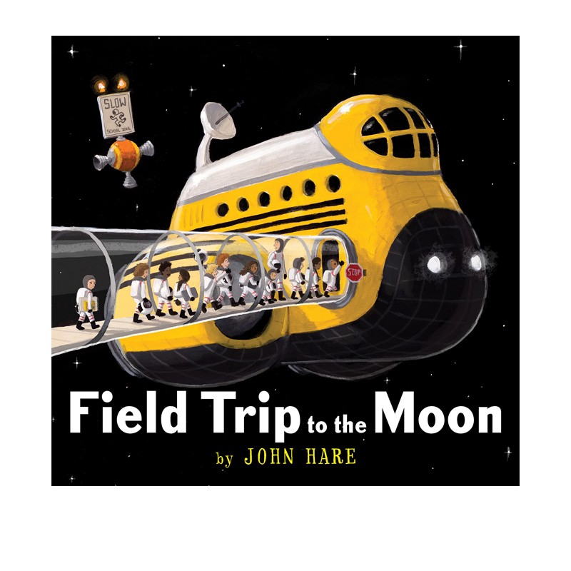 英文原版 Field Trip to the Moon 月球实地考察 John Hare 无字书 儿童绘本 故事图画书 4-8岁 Holiday house出品