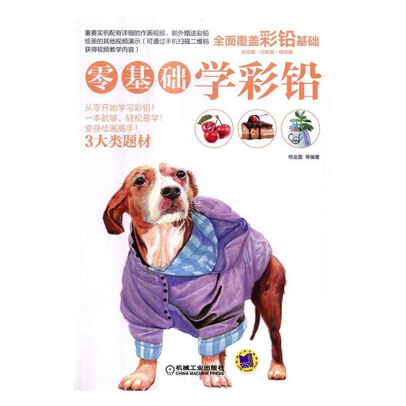 零基础学彩铅杨金磊等绘画9787111554189 铅笔画绘画技法