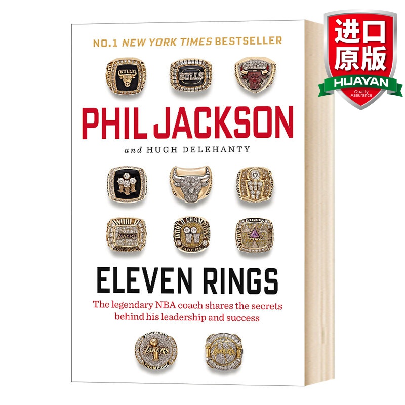英文原版 11枚戒指 人物传记 Eleven Rings 禅师菲尔杰克逊自传 英文版进口原版英语书籍