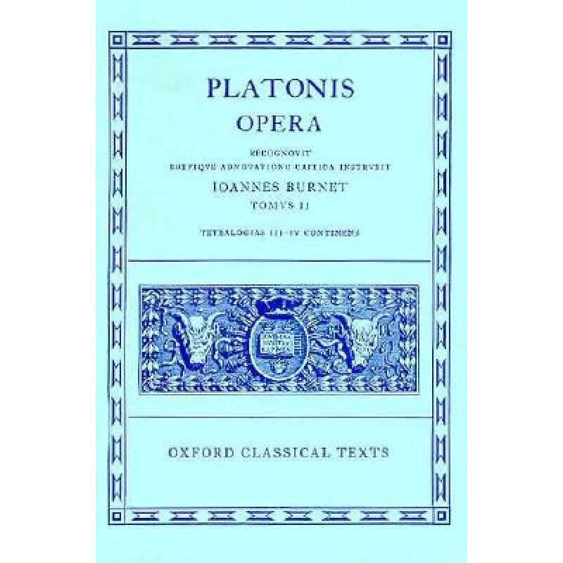 Plato Opera: (Par., Phil., Symp., Phdr., Alc...