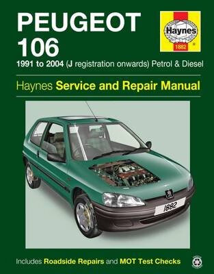 Peugeot 106 Petrol & Diesel (91 - 04) Haynes Repair Manual