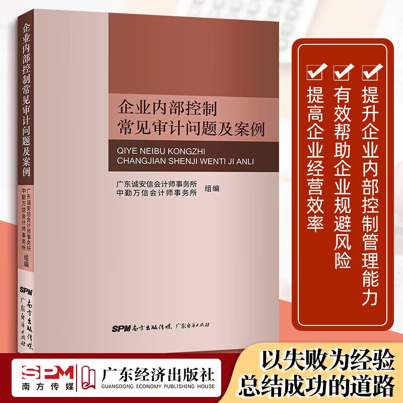 企业内部控制常见审计问题及案例 广东经济出版社 广东诚安信会计师事务所中勤万信会计师事务所262个典型常见案例