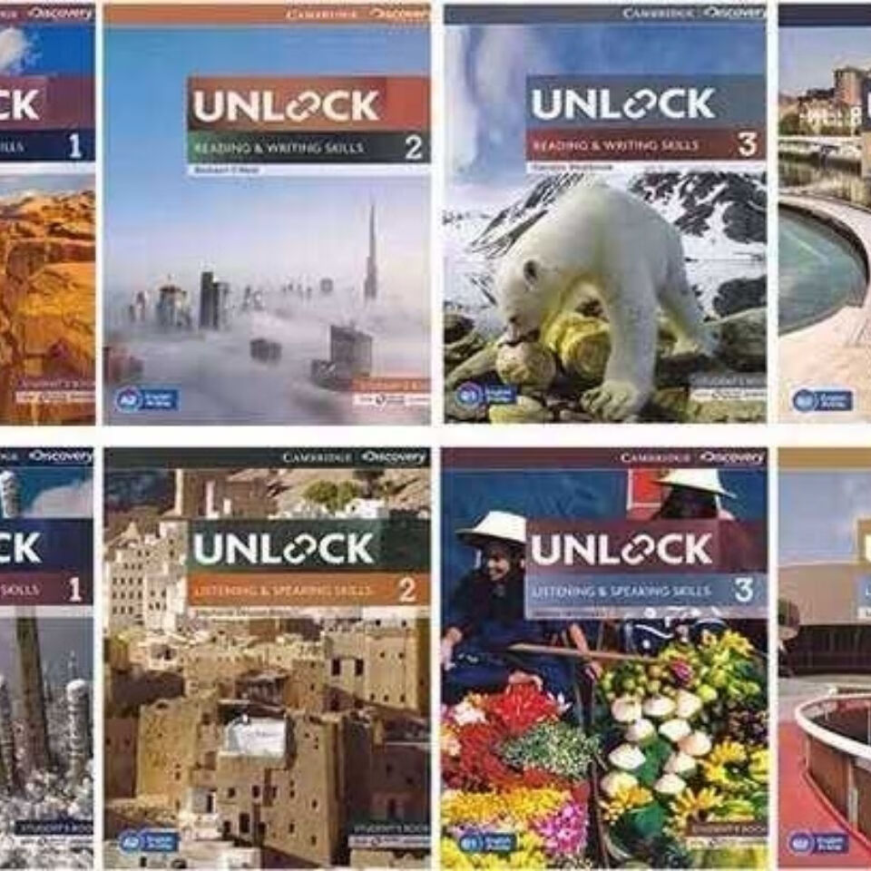 版unlock学1~4级别彩色高清版 4级别听说+读写
