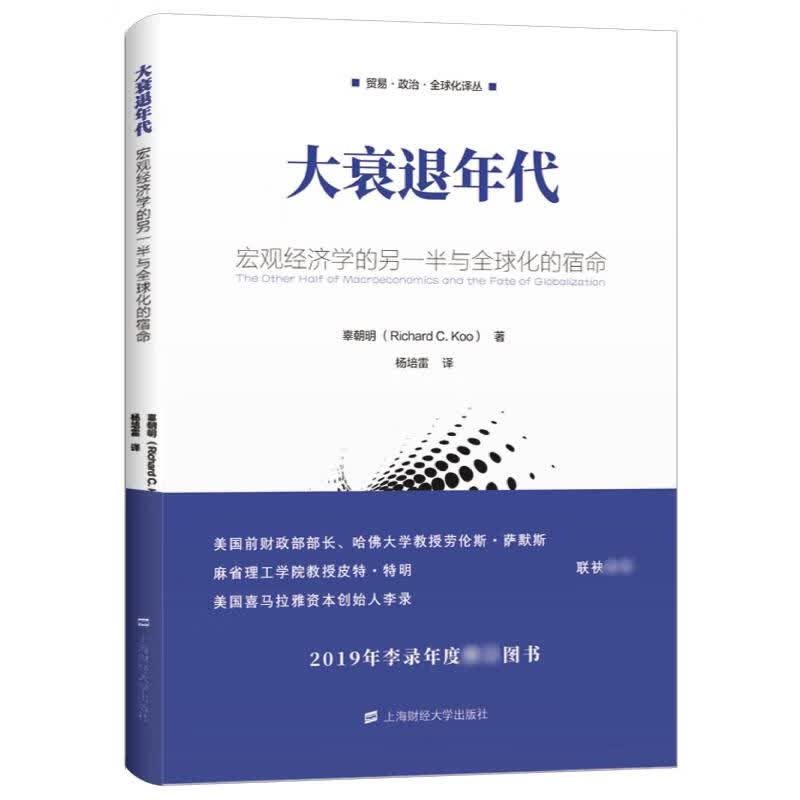 全新 大衰退年代 宏观经济学的另一半与全球化的宿命 辜朝明 上海财经大学出版社