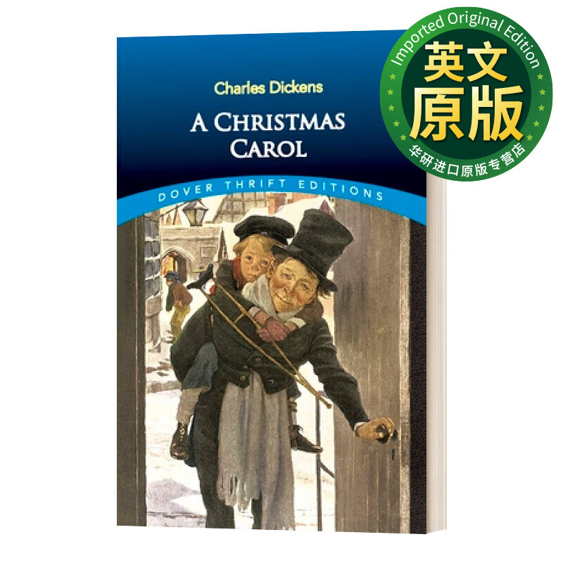 A Christmas Carol 圣诞颂歌 Dover Thrift Editions 英文原版 英文版 Dickens, Charles