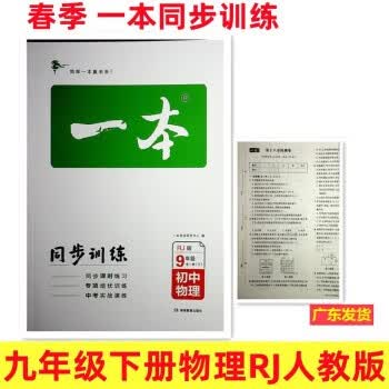 包邮2023春一本初中同步训练九年级下册语文数学英语化学物理历史道德法治RJ人教版北师版沪粤版外研版 初三9年级下册 物理【人教版】