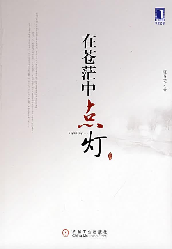 在苍茫中点灯 陈春花【书】