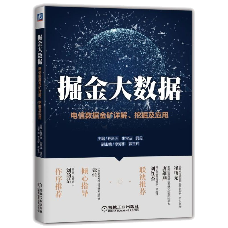 掘金大数据 电信数据金矿详解 挖掘及应用 程新洲 朱常波 晁昆 电信运营商数据挖掘方法书籍