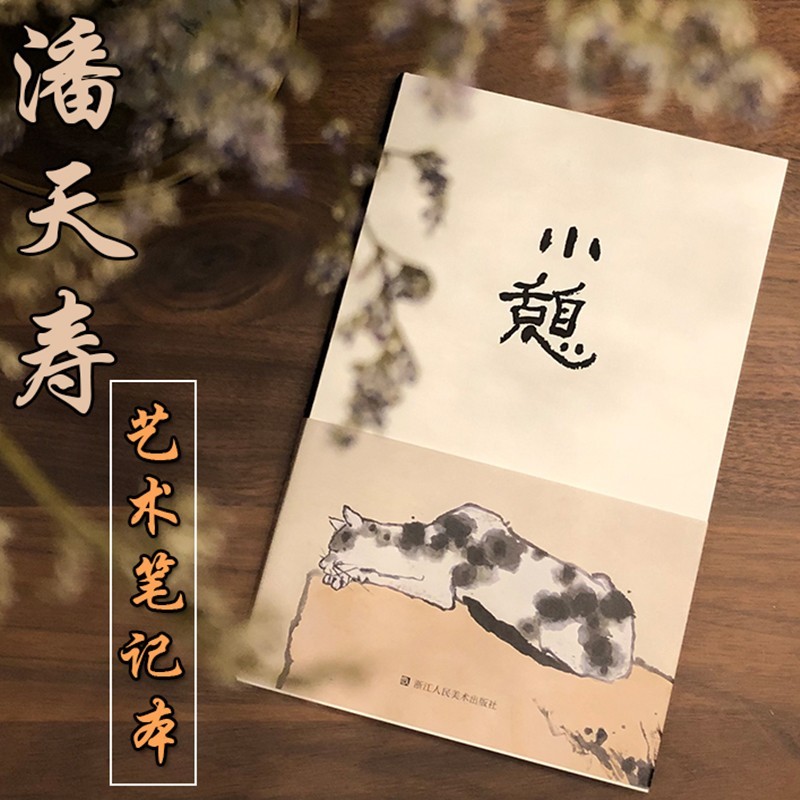 小憩 潘天寿书画艺术文创笔记本 用心感受书画之美 中国画古风绘画艺术美术创意精美日记本记事本手账本子浙江人民美术出版社图书籍