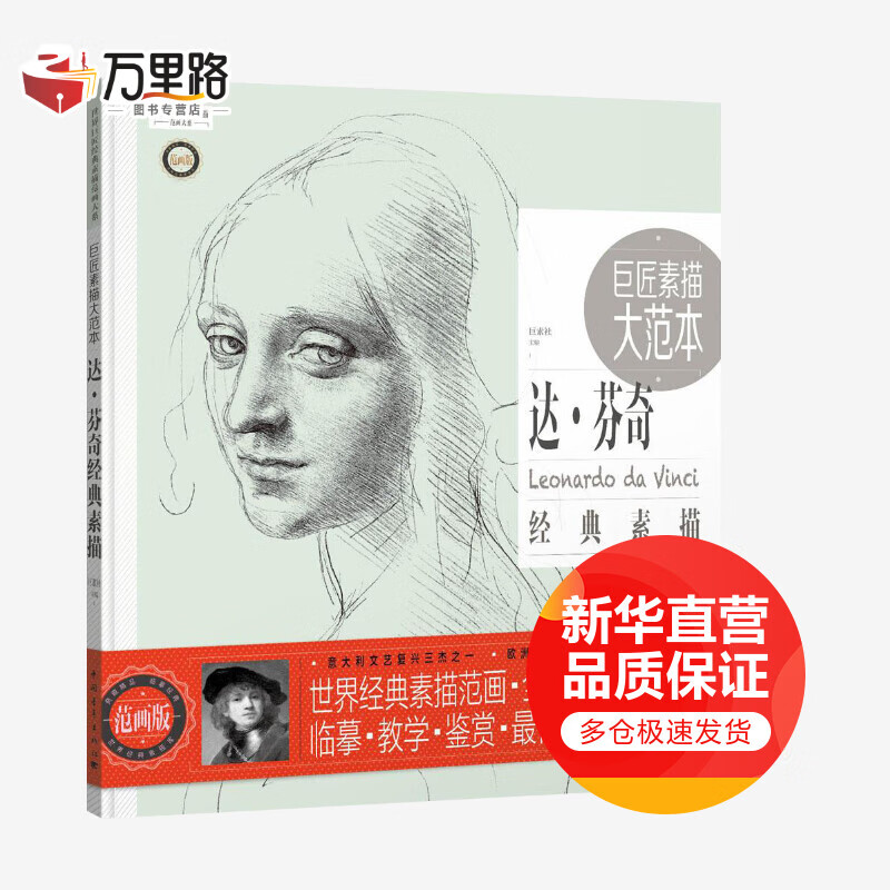 巨匠素描大范本(范画版)达·芬奇经典素描
