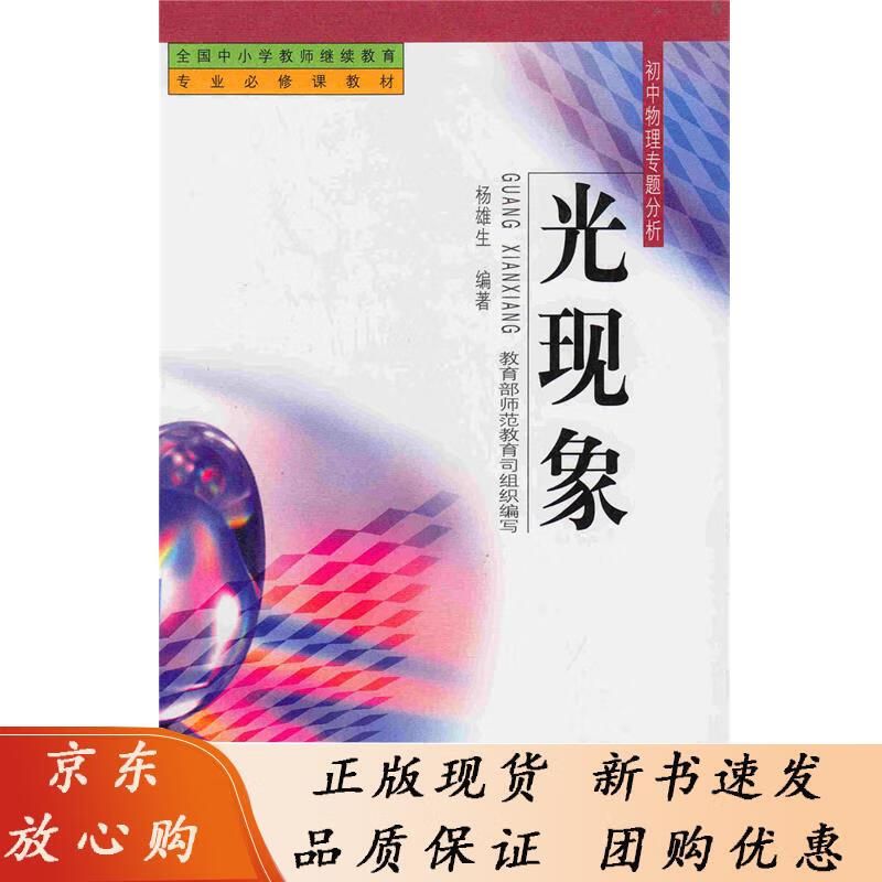 光现象 初中物理专题分析丛书 全国中小学教师继续教材专业修课教材 杨雄生 著