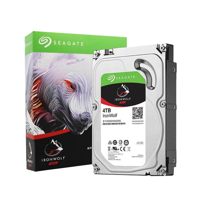 希捷(Seagate) NAS硬盘 4TB 256MB 5400转 PMR CMR垂直磁记录 网络存储 SATA 希捷酷狼IronWolf ...