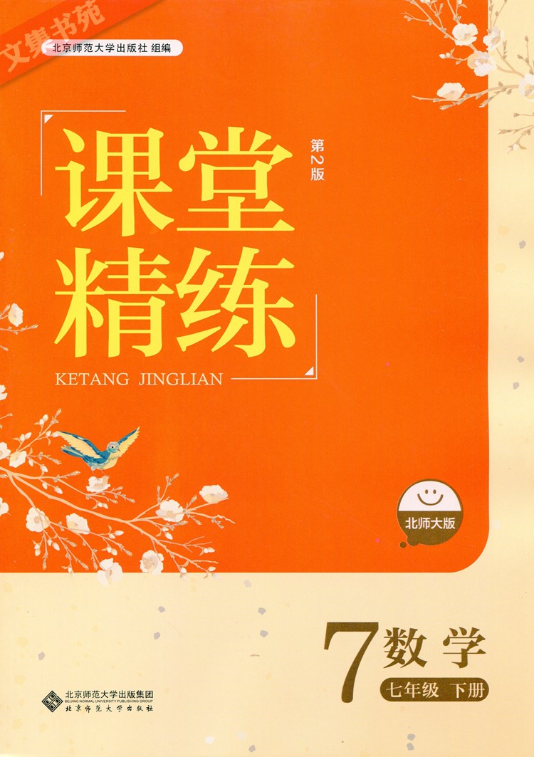 2023 北师大版初中数学课堂精练7七8八9九年级上下册同步练习册 七年级下册 初中通用