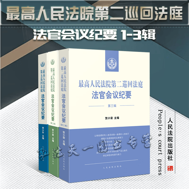 3本套装 最高人民法院第二巡回法庭法官会议纪要（第三辑）+第二巡回法庭法官会议纪要（第二辑）+第五巡回法庭法官会议纪要 贺小荣 李少平 主编 人民法院出版社