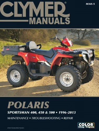 Clymer Polaris Sportsman 400, 450 & 500 1996-2013 Manual