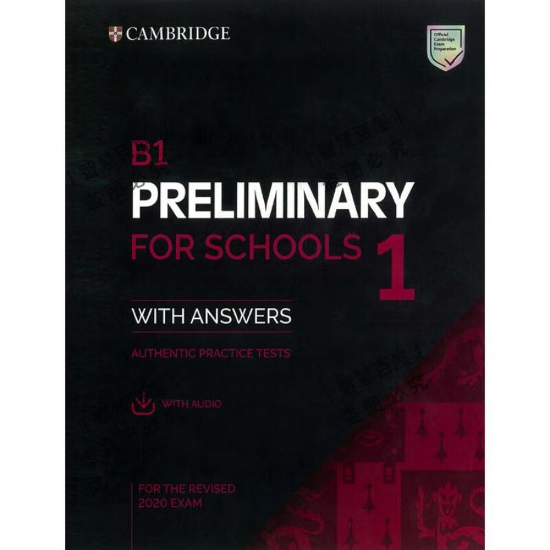 2020PET新版真题B1 Preliminary1 for Schools校园青少版赠音频