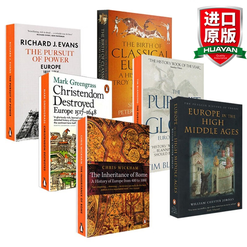 英文原版 The Penguin History of Europe 企鹅欧洲史6册