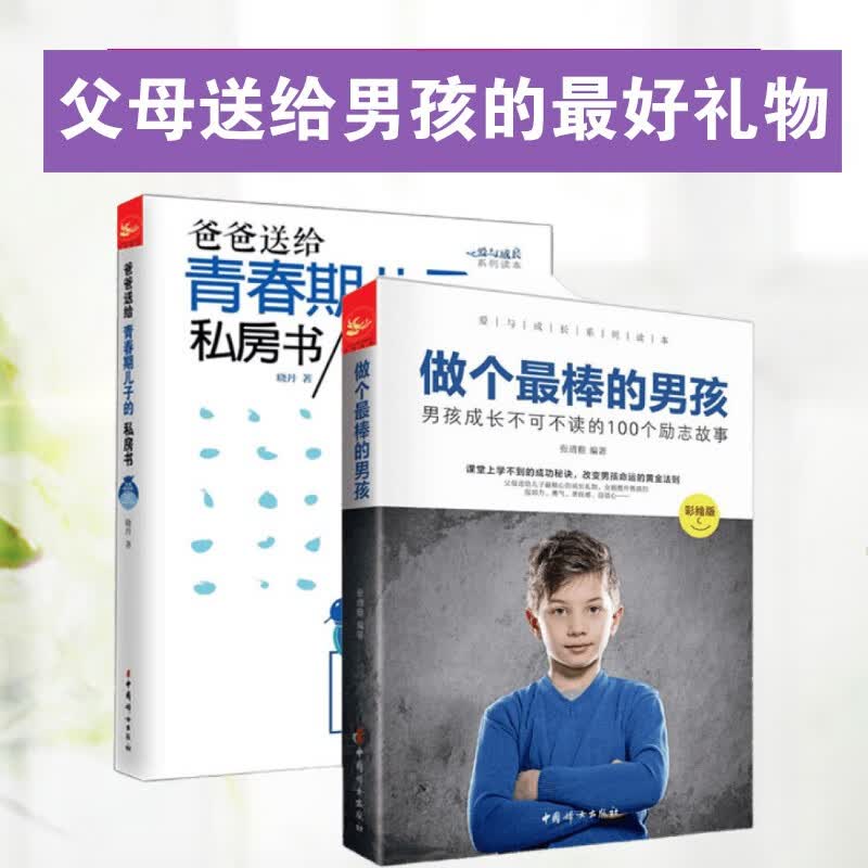 书 男孩成长 ——爱与成长系列丛书-2册《做个最棒的男孩》+《爸爸送给青春期儿子的私房书》 家教养育男孩类图书 的私房书