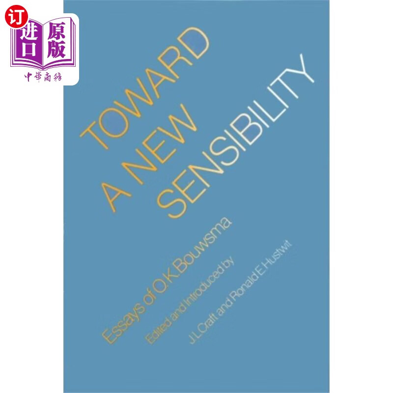海外直订Toward a New Sensibility 走向一种新的情感