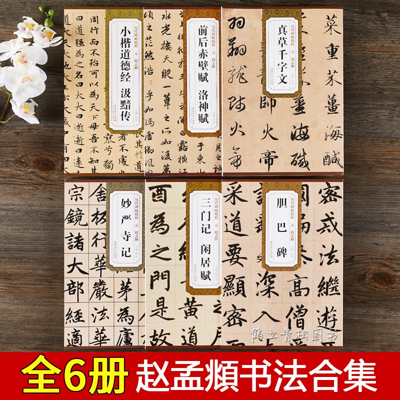 【可选单本】历代碑帖精粹： 【6本套装】赵孟頫书法全集