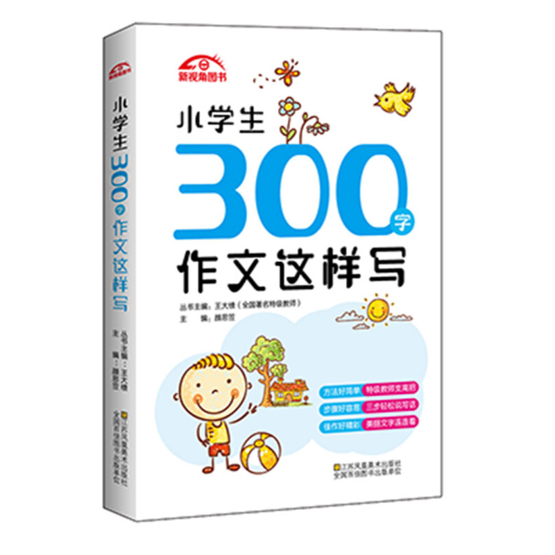 小学生300字作文这样写 2-3年适用 小学生作文辅导书 二三年提高写作作文素材大全 图解三步写