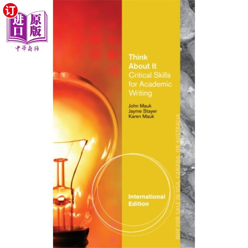 海外直订Think About It, International Edition 想想看，国际版