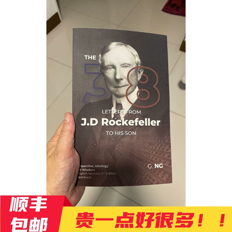 现货The 38 Letters from J.D. Rockefeller to his son英 纸质书