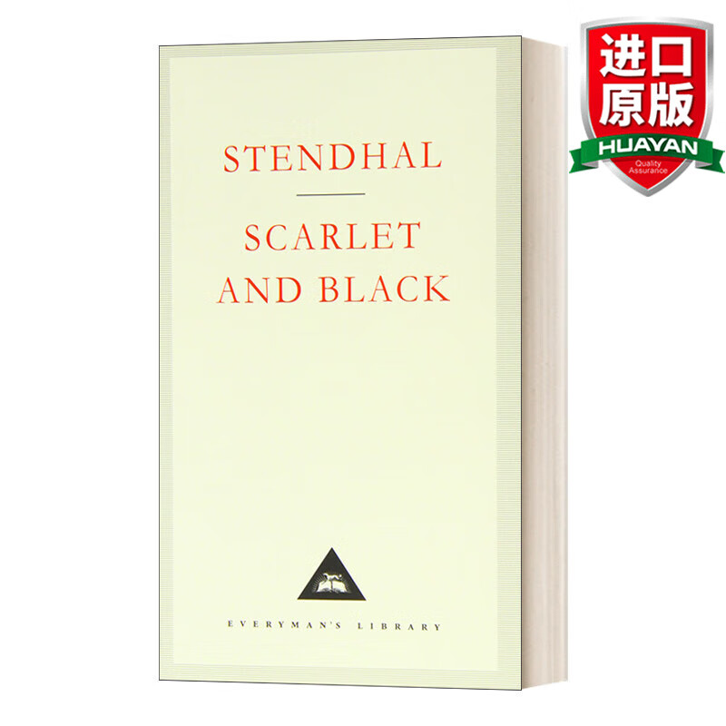 Scarlet And Black 英文原版 红与黑 司汤达 Everyman精装版 英文版 进口英语原版书籍