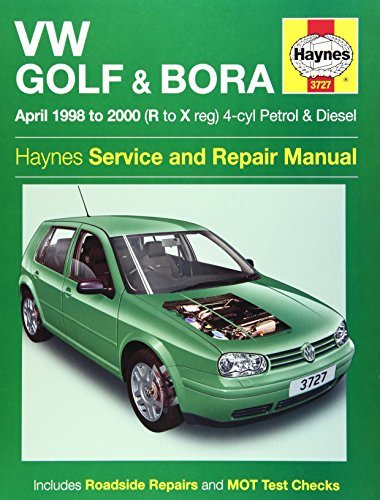 VW Golf & Bora Petrol & Diesel (April 98 - 00) Haynes Repair Manual