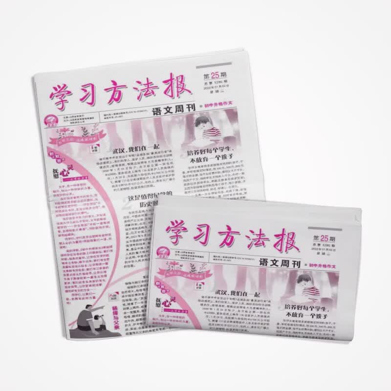 学习方法报语文周刊初中升格作文报纸 2023年7月起订阅 半年共24期 杂志铺 作文素材积累 写作技巧 初中生写作辅导期刊杂志报刊