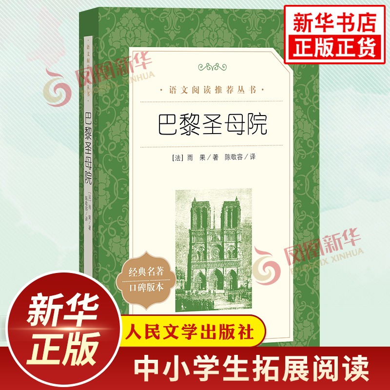 巴黎圣母院 雨果著 中学小学语文拓展阅读 人民文学出版社中小学语文自主课外阅读书目