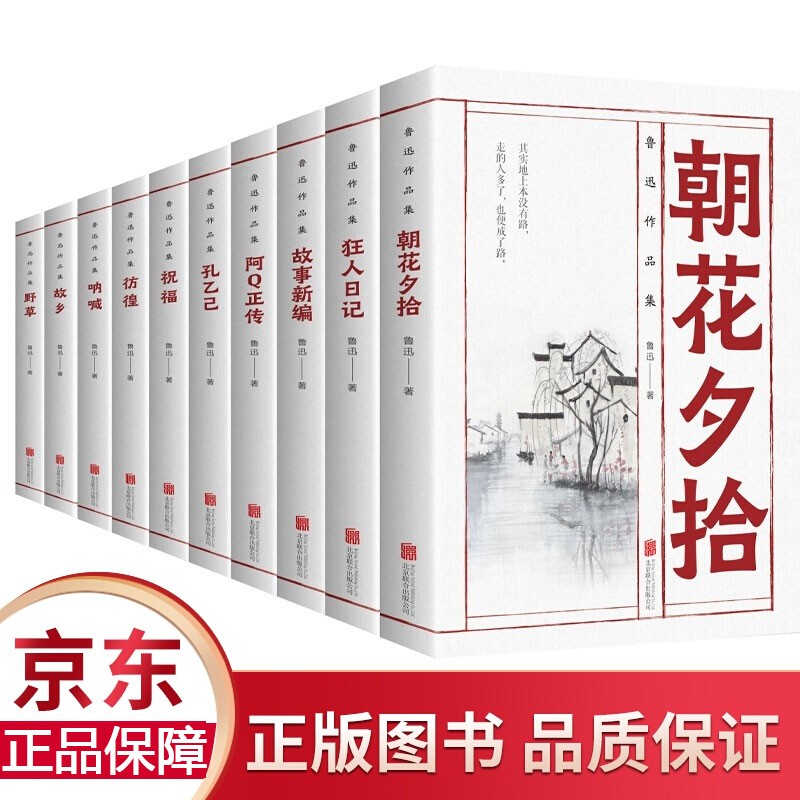 鲁迅作品集全十册 鲁迅杂文小说文夕拾彷徨呐喊阿Q正传故事新编故乡狂人日记祝福孔乙己野草集