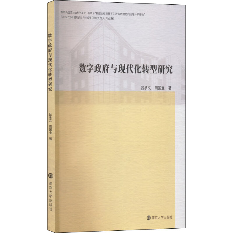 数字政府与现代化转型研究 图书