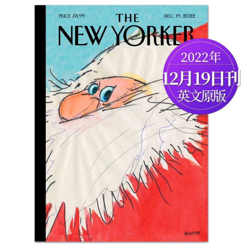 纽约客杂志THE NEW YORKER美国文学文摘人文杂志2021/22年知识文艺诗歌电影评论文化生活期刊 2022年12月19日刊
