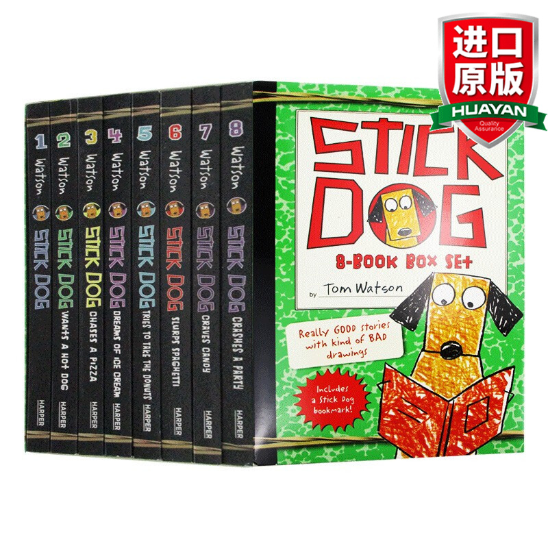 英文原版 史迪狗1-8册套装 Stick Dog 儿童故事章节书桥梁书