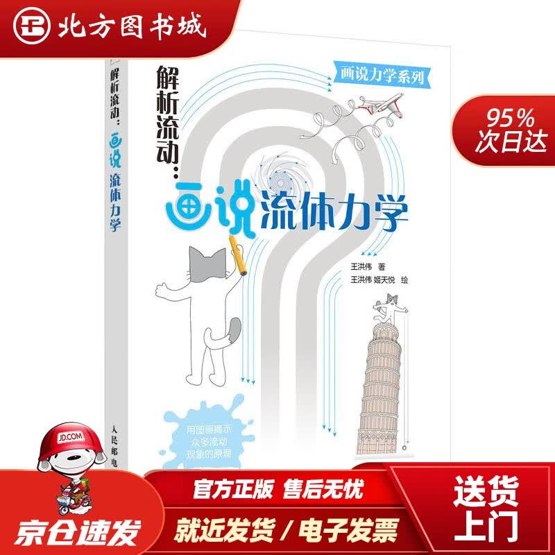 【现货】解析流动画说流体力学王洪伟人民邮电出版社 北方图书城