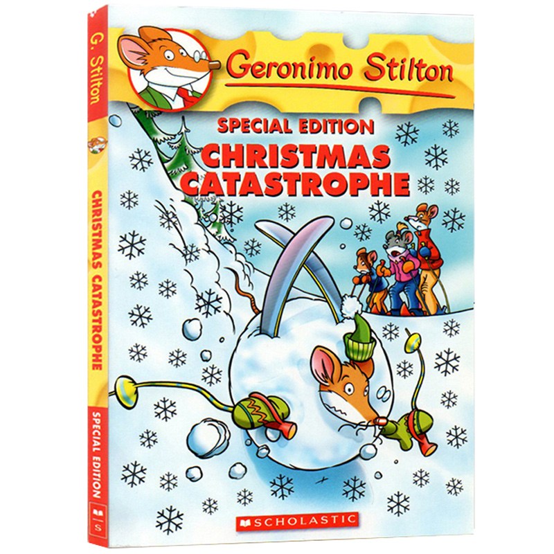 英文原版 老鼠记者特别版圣诞节横祸 Geronimo Stilton Special Edition: Christmas Catastrophe儿童桥梁章节书 青少年课外小说 .