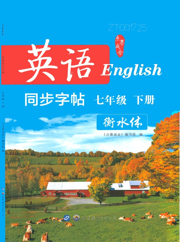 当天发货 英语同步字帖 点墨成金七八九年级下册衡水体 人教版 衡水体（人教版) 七年级下