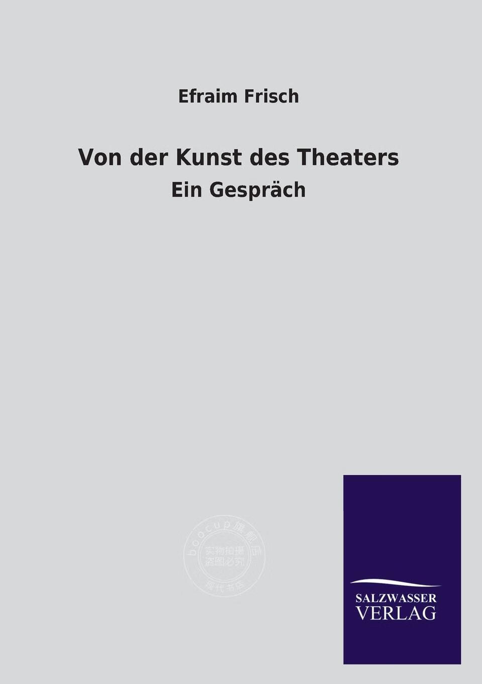 预售 按需印刷 Von Der Kunst Des Theaters德语ger