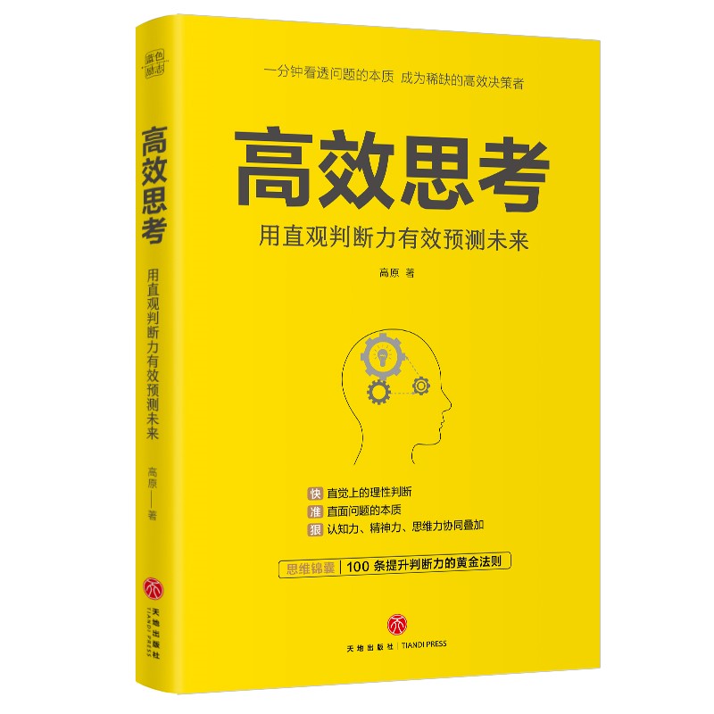 高效思考（畅销书《自制力》作者高原全新作品！被誉为升级版的《深度思考》！