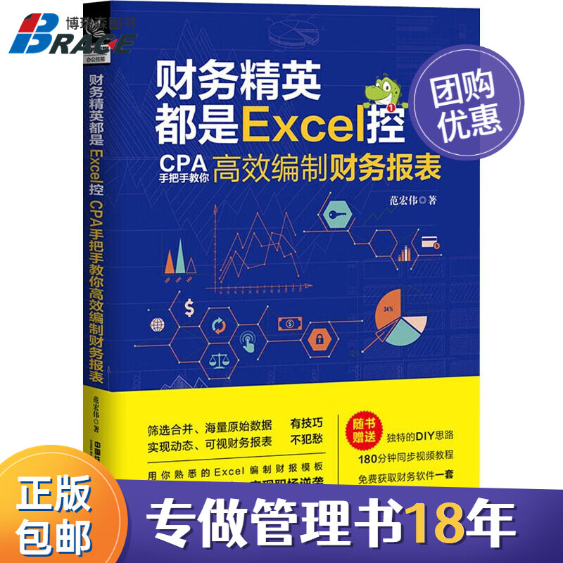 财务精英都是Excel控：CPA手把手教你高效编制财务报表/企业财务会计财报书籍团购送人