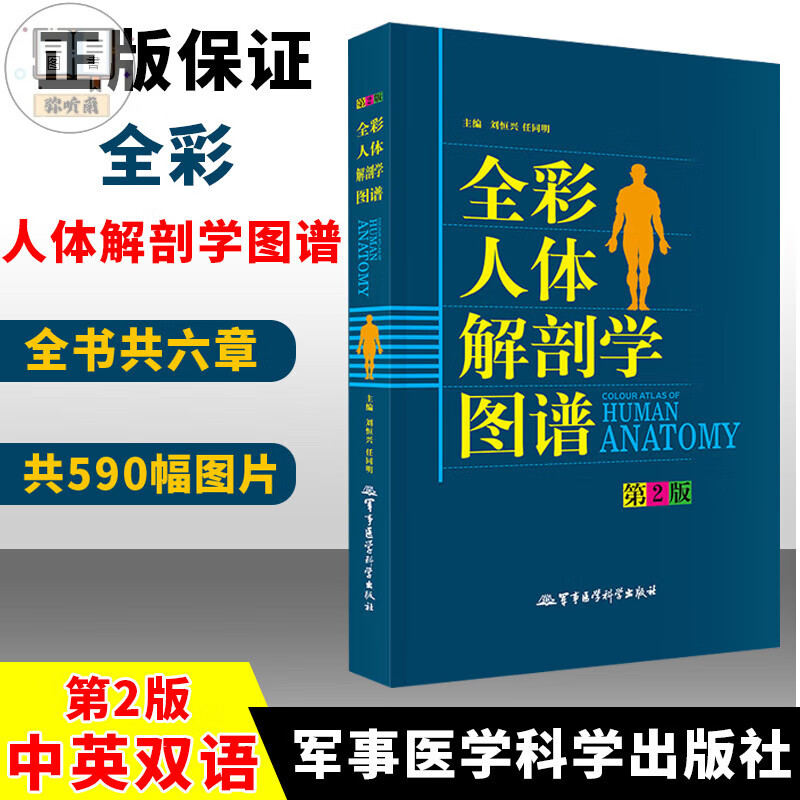 全彩人体解剖学图谱解刨人体结构彩色社中英文人体解刨学图谱解剖